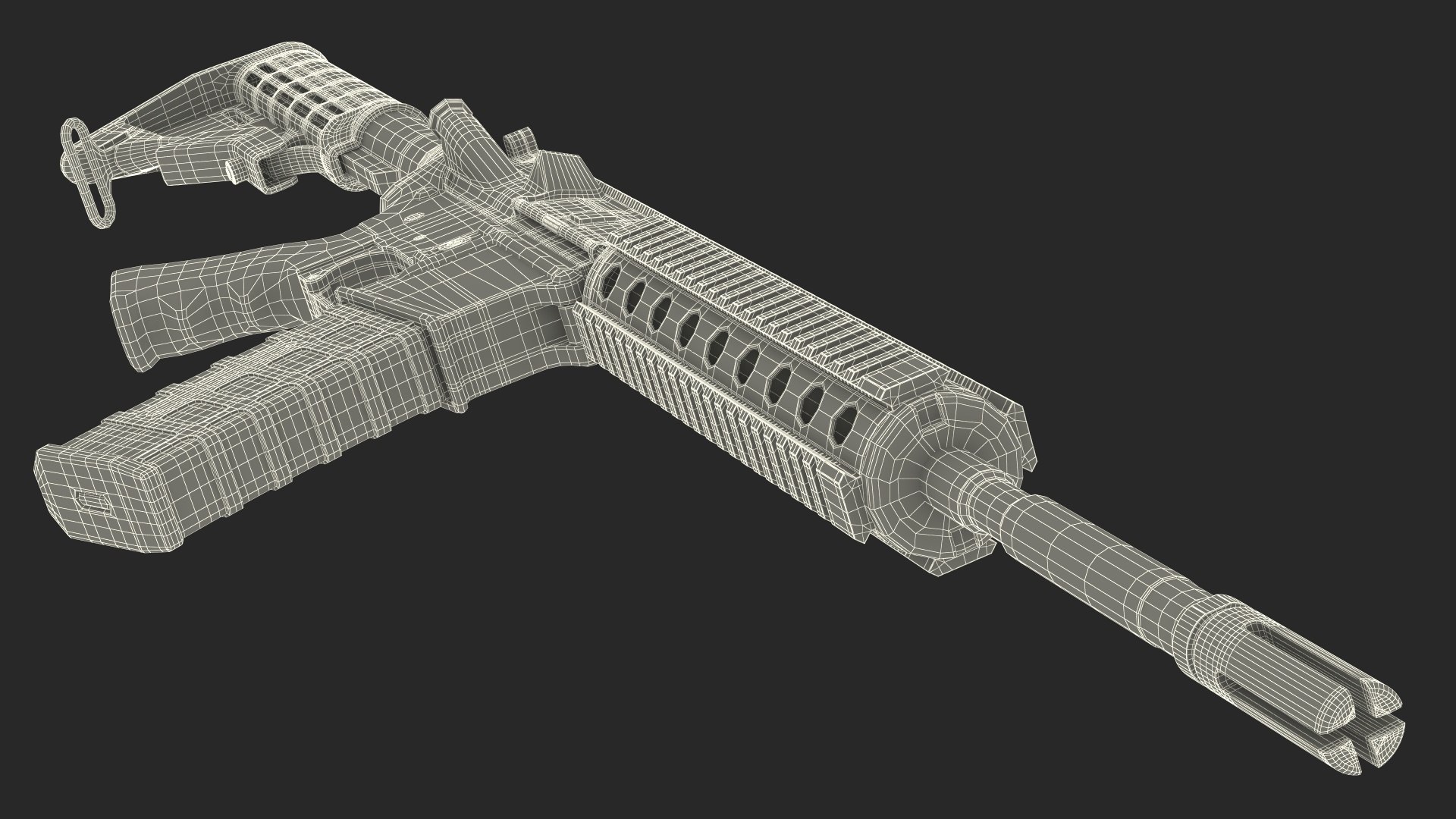 Modern Desert Rifle Model - TurboSquid 2212258