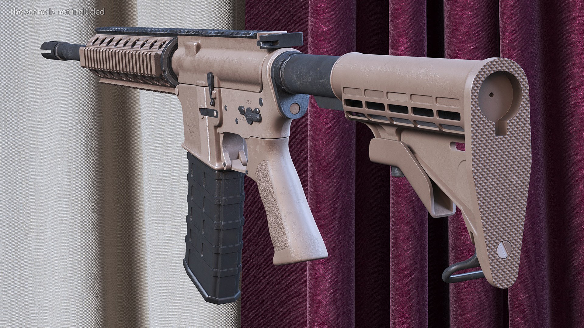 Modern Desert Rifle Model - TurboSquid 2212258