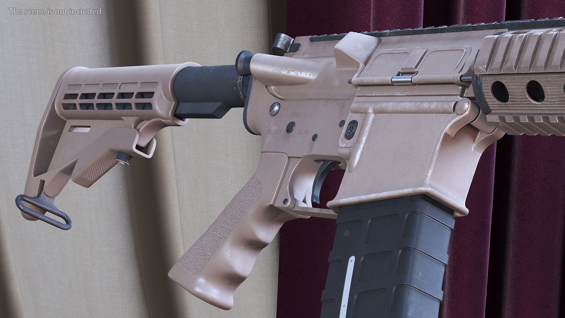 Modern Desert Rifle Model - TurboSquid 2212258