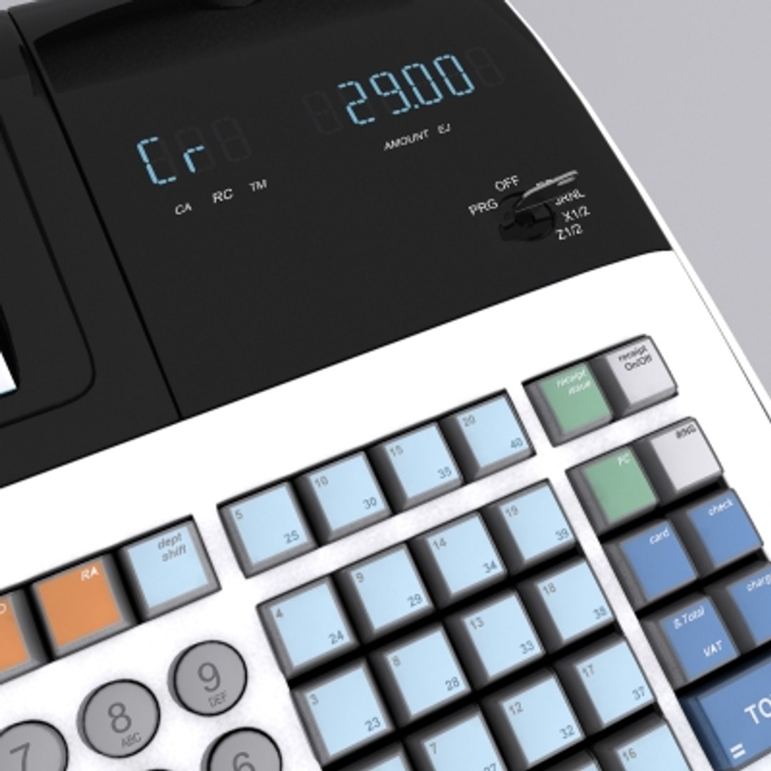 3d model cash register
