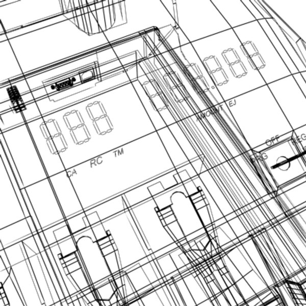 3d model cash register