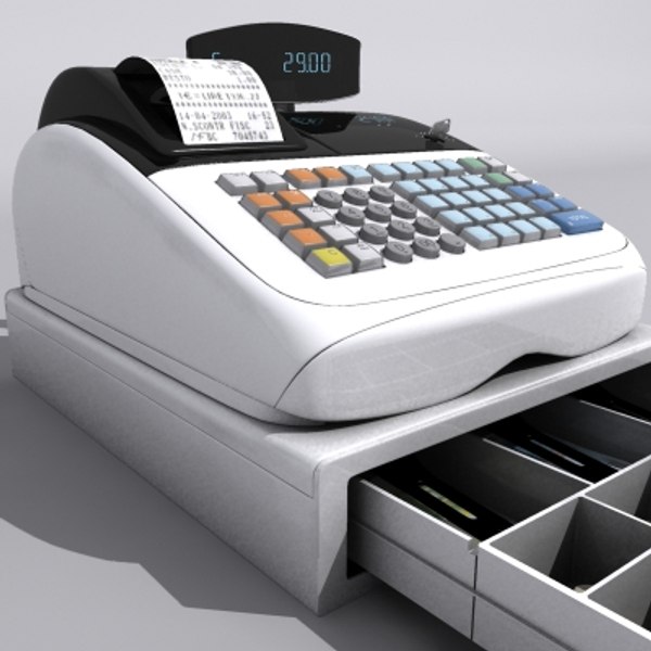 3d model cash register