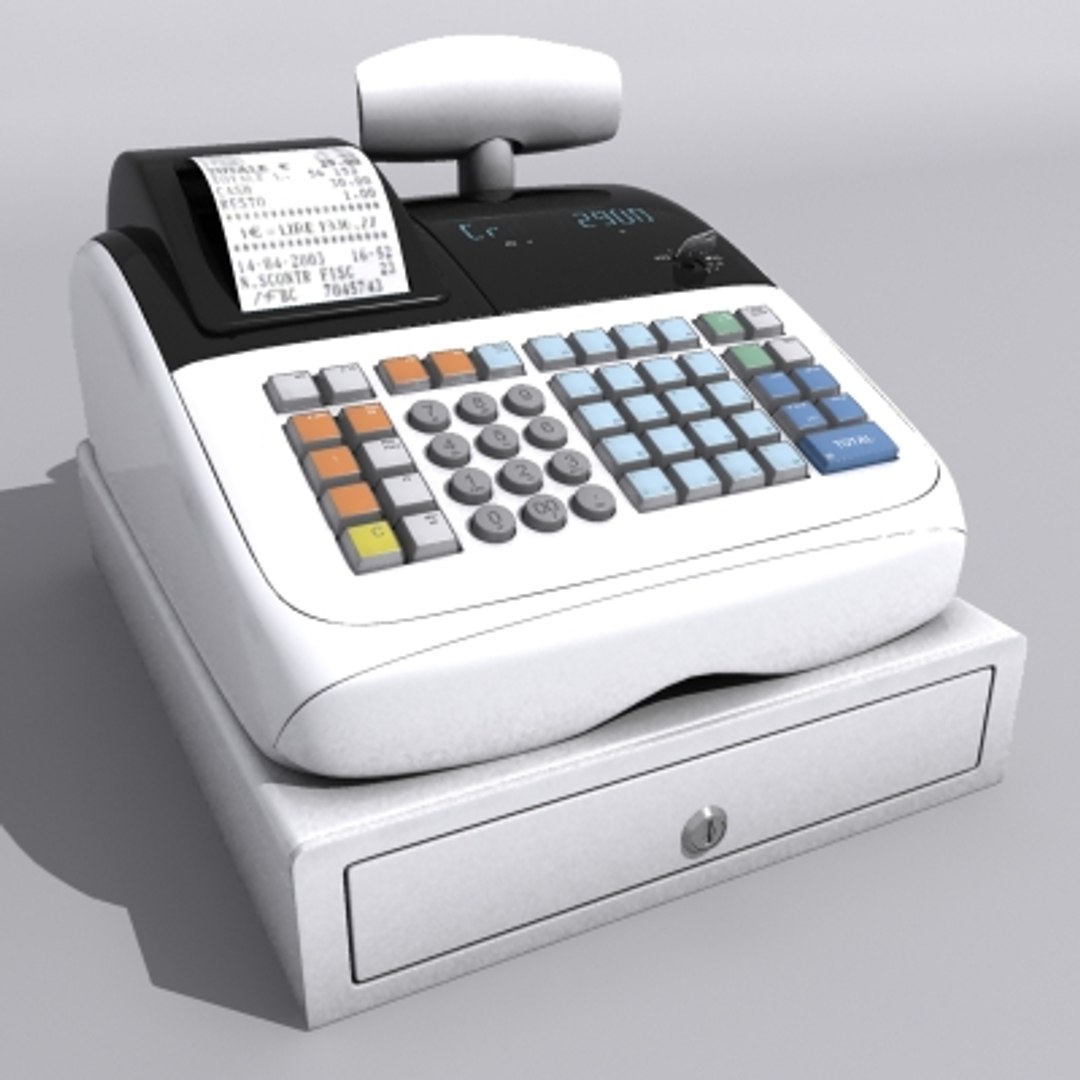 3d model cash register