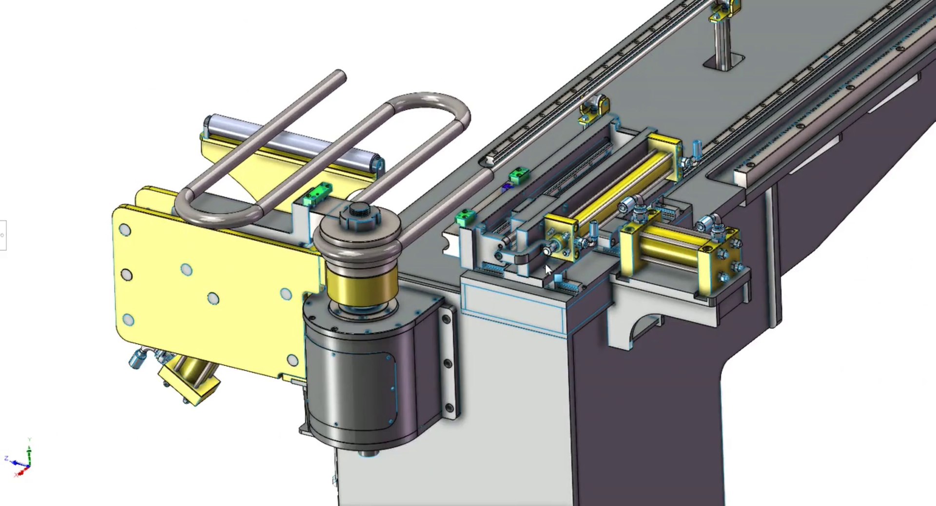 3D Model Numerical Control Pipe Bending Machine For Precision Tubular ...