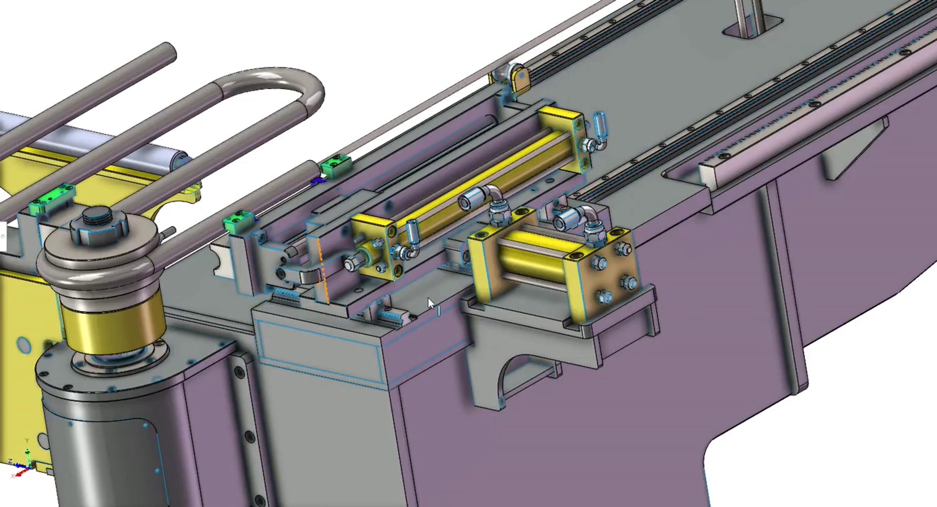 3D Model Numerical Control Pipe Bending Machine For Precision Tubular ...