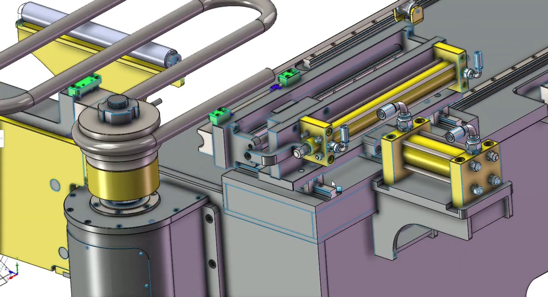 3D Model Numerical Control Pipe Bending Machine For Precision Tubular ...