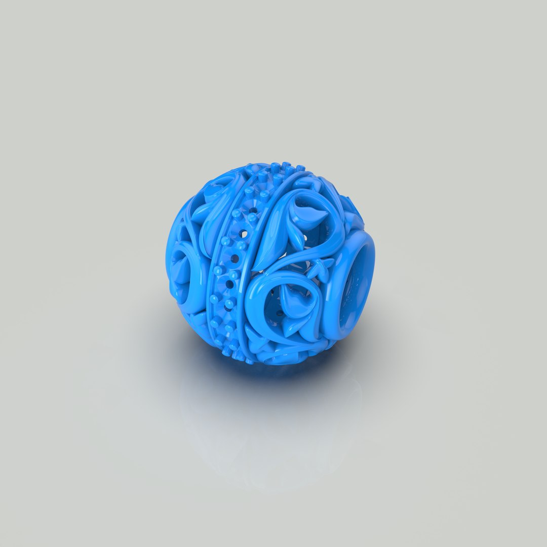 Spherical Charm Bead For Bracelet 2 Model - TurboSquid 2090437