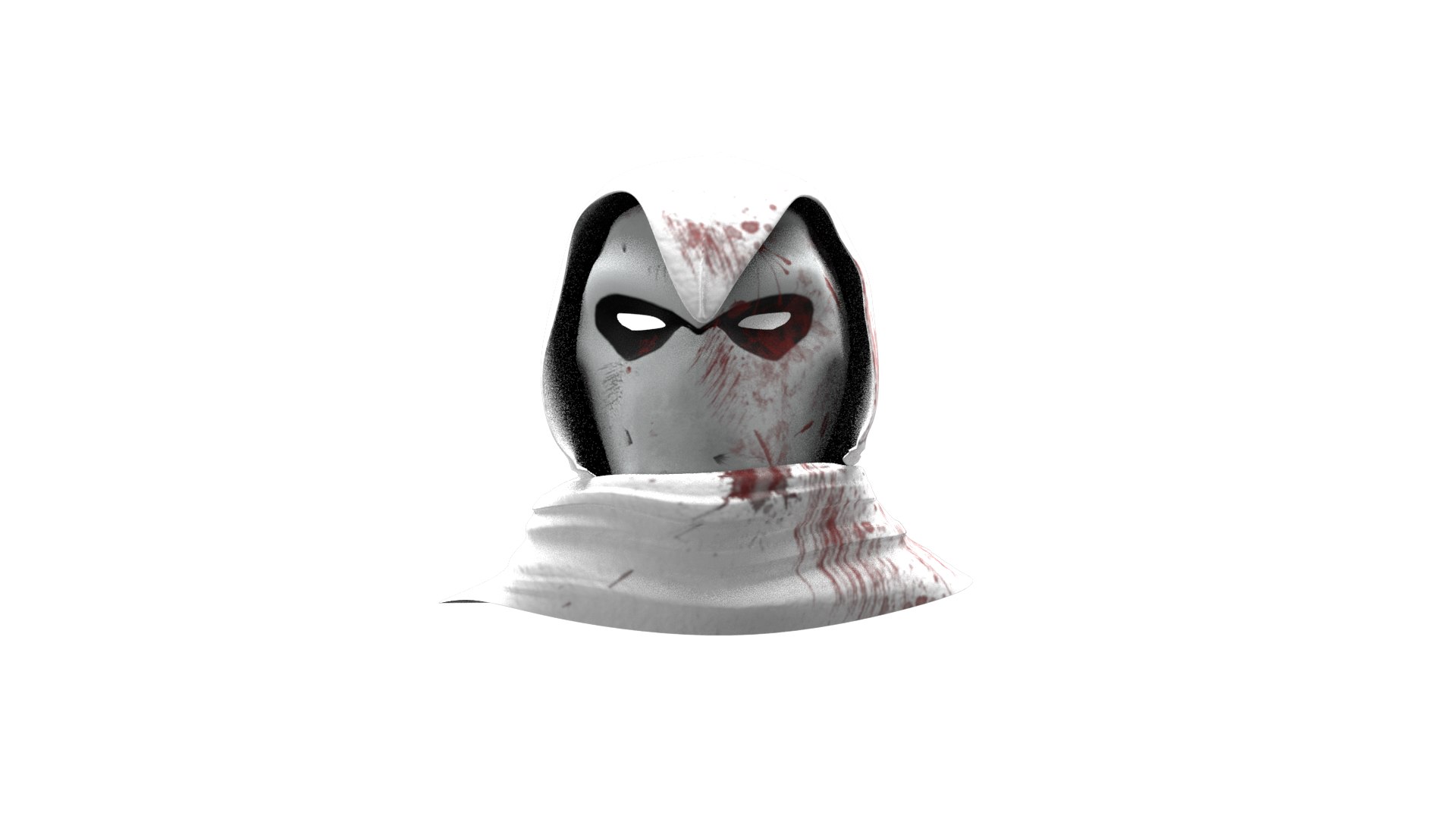 3D moon knight mask hood - TurboSquid 1603494