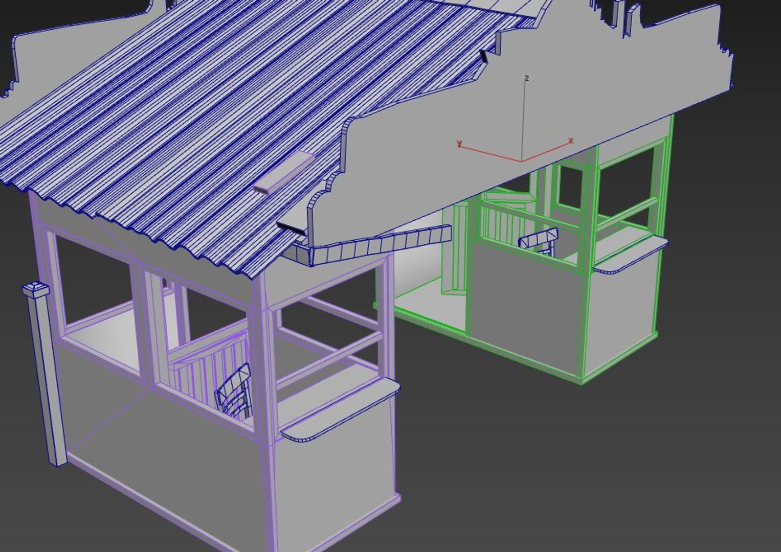 Abandoned Amusement Park Entrance And Ticketbooth 3D Model - TurboSquid ...