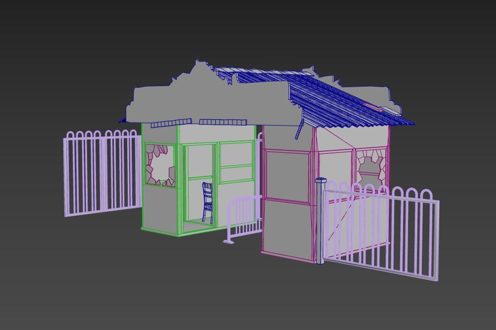Abandoned Amusement Park Entrance And Ticketbooth 3D Model - TurboSquid ...