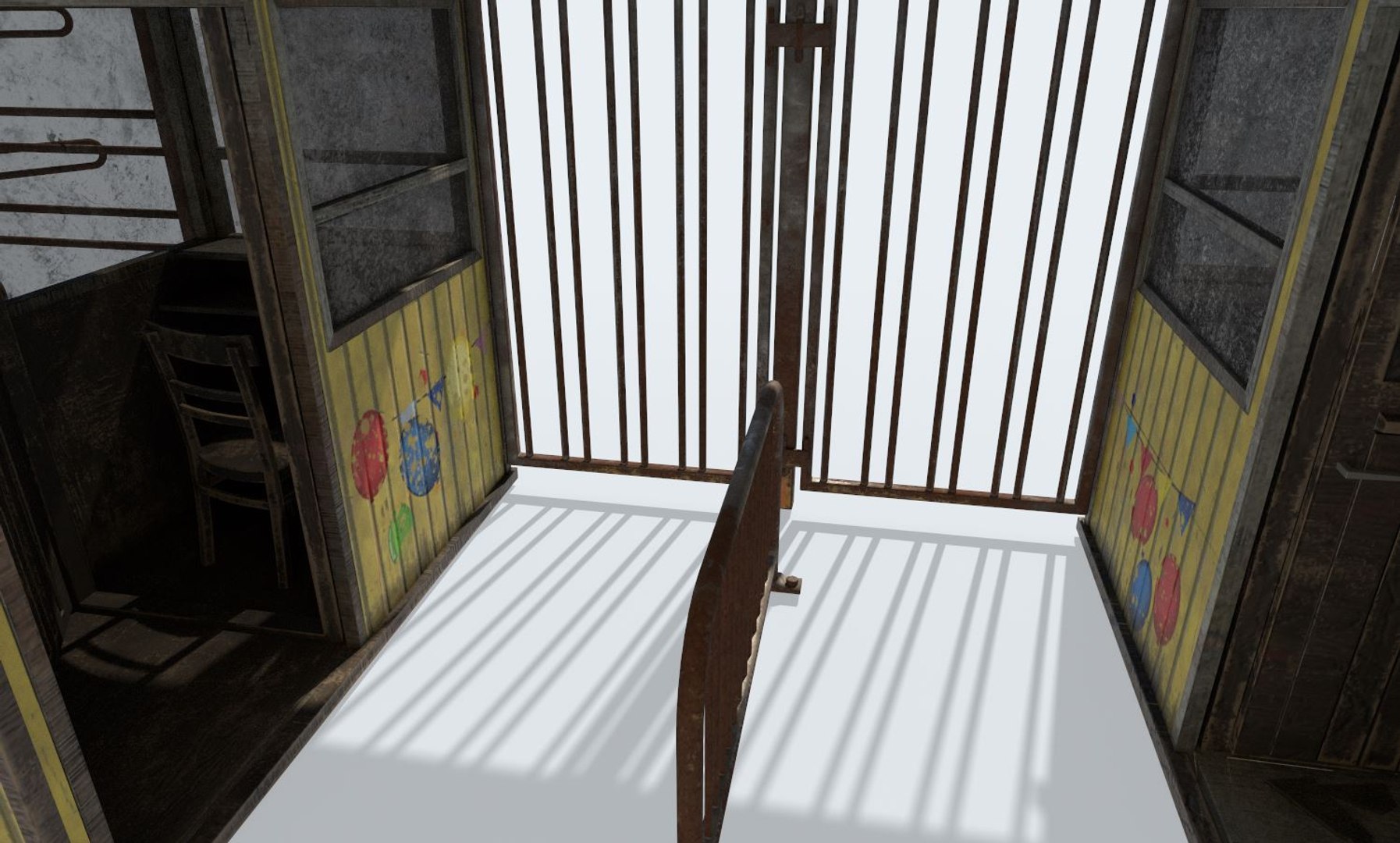 Abandoned Amusement Park Entrance And Ticketbooth 3D Model - TurboSquid ...
