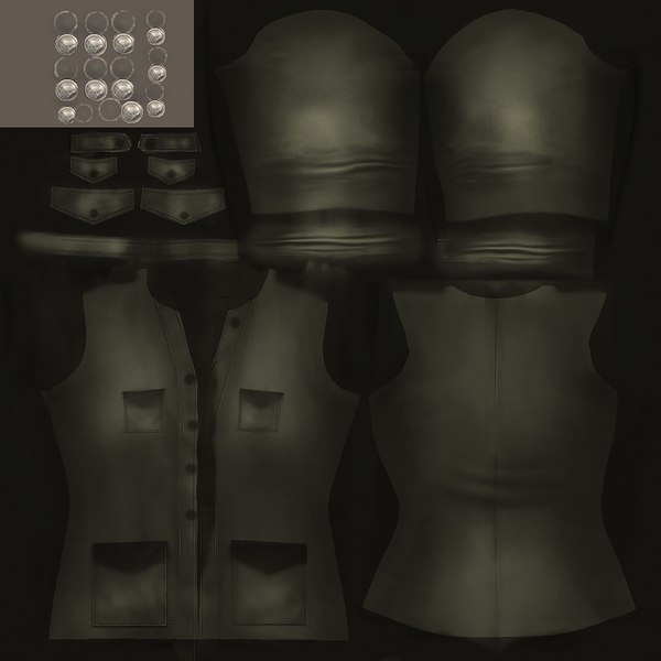 3D model Ladies Military Jacket - TurboSquid 1904532