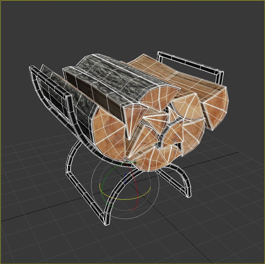 3d firewood stack model