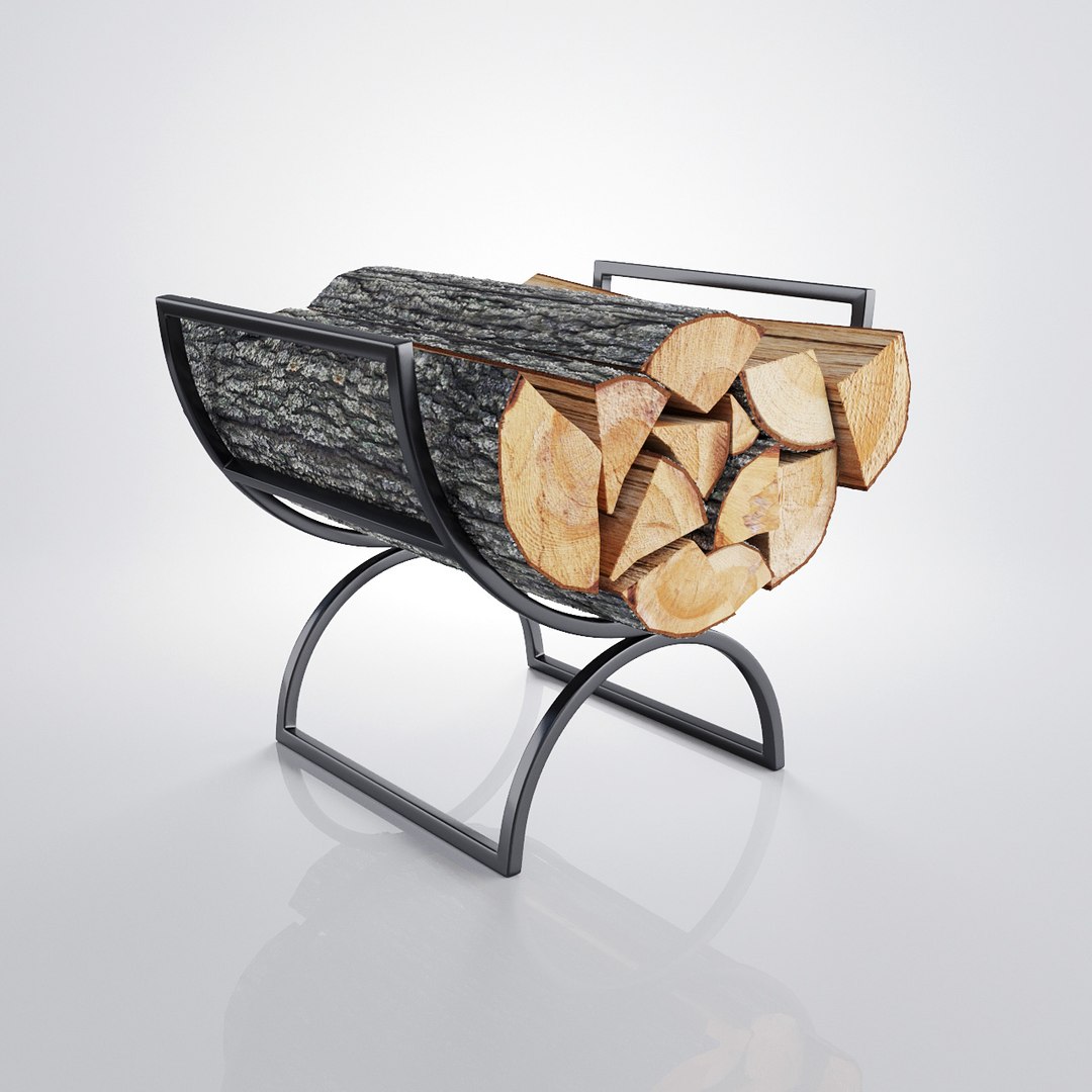 3d firewood stack model