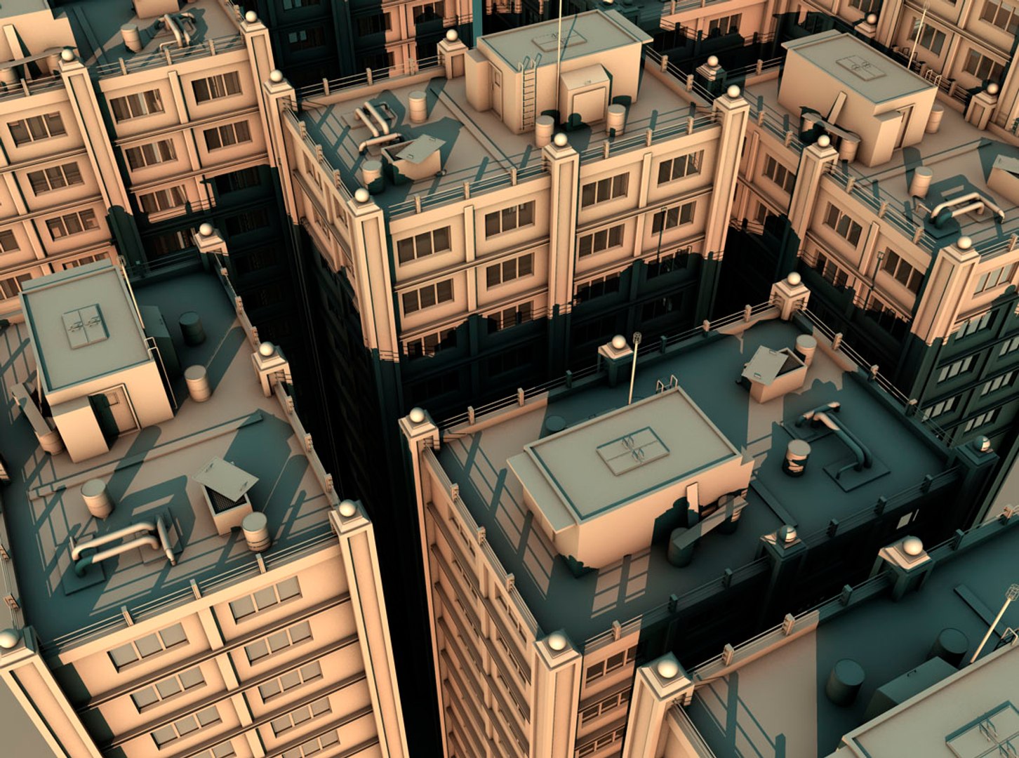 3d model urban building