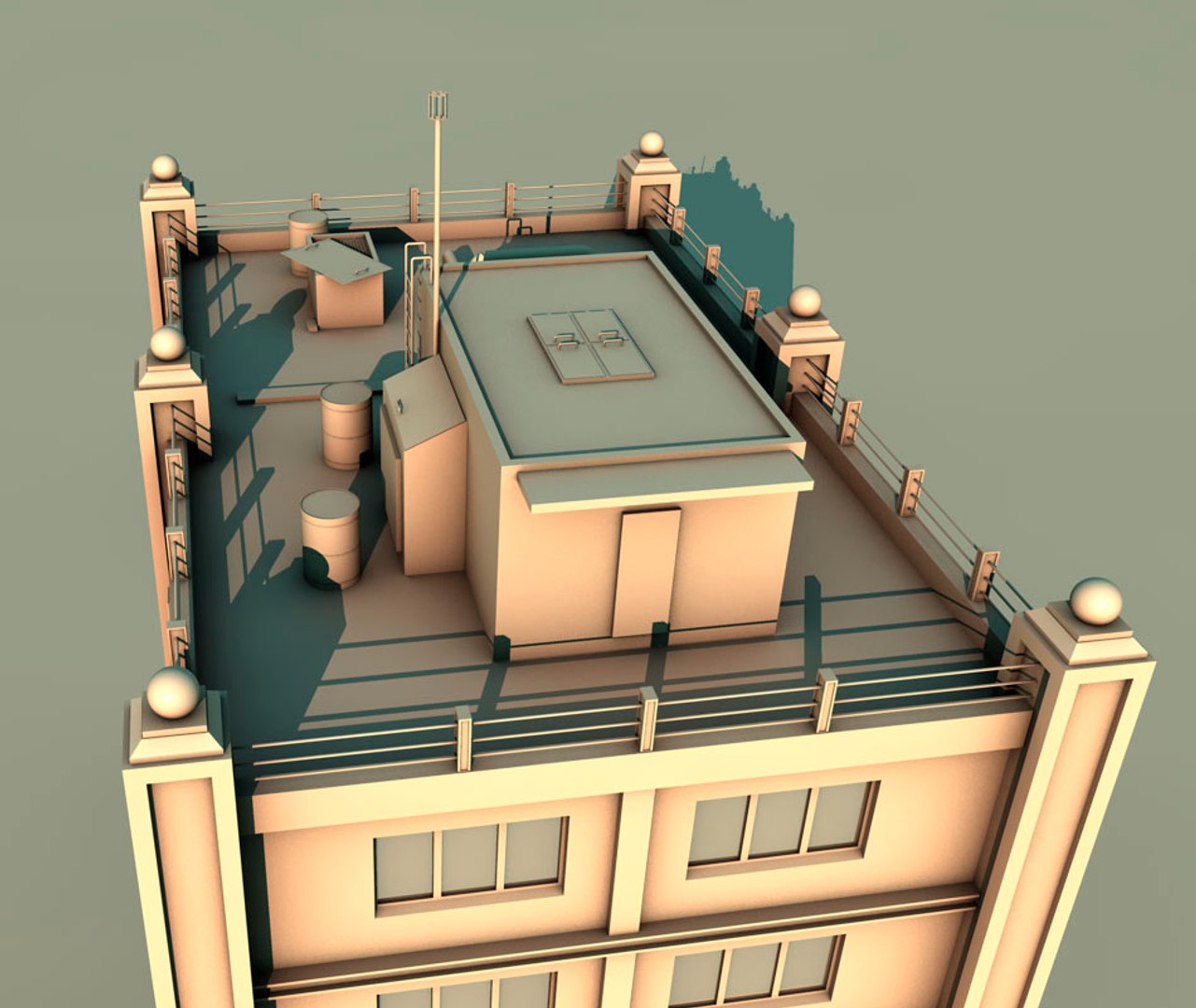 3d model urban building