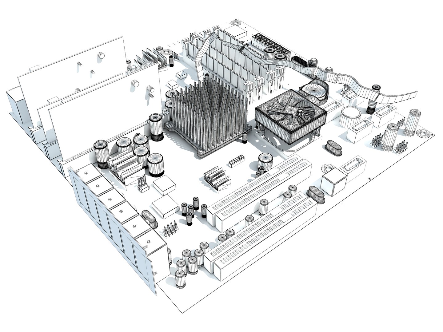 Motherboard 3d Model