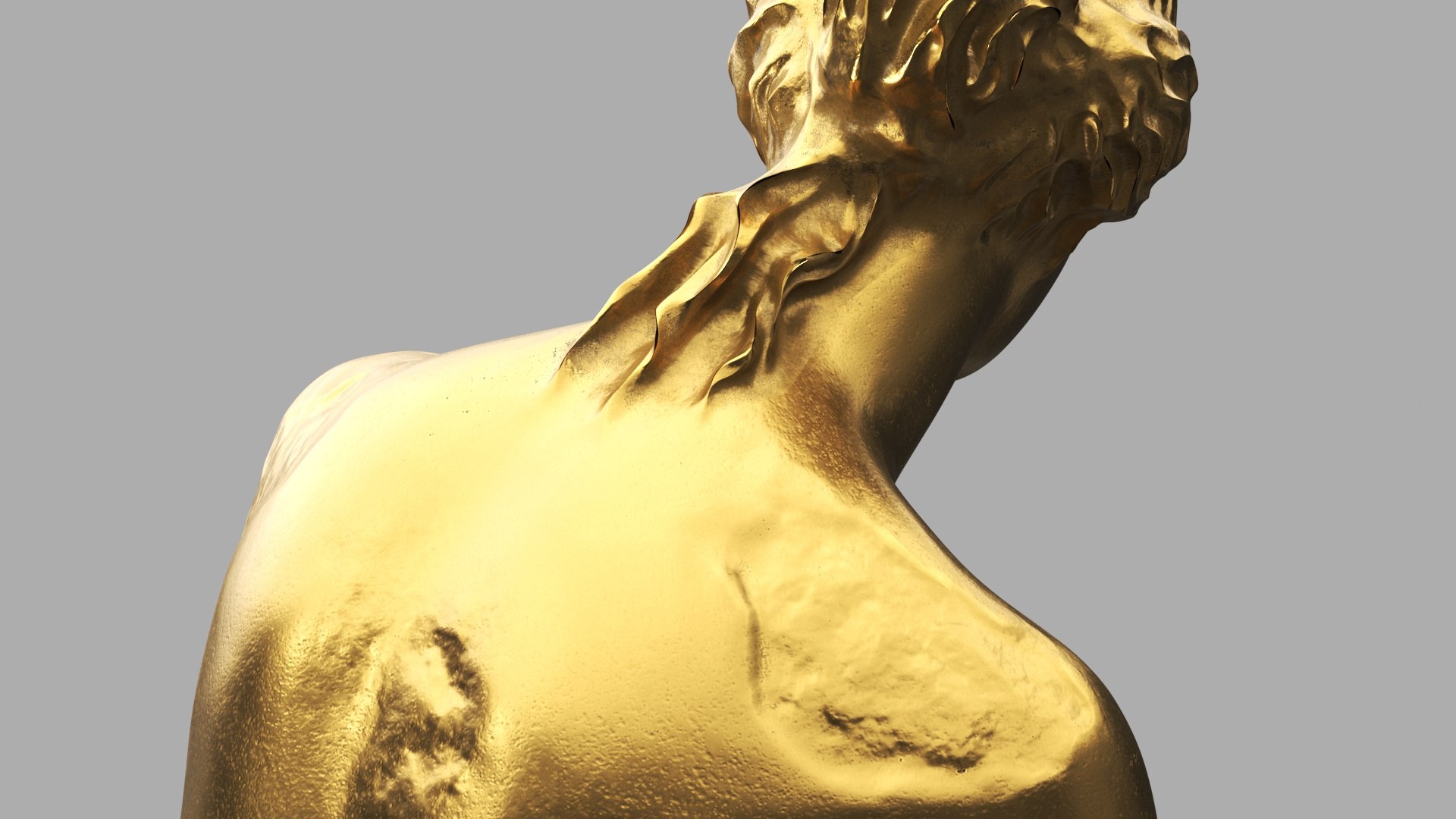 3D Statue Of Venus De Milo Gilded - TurboSquid 2279707