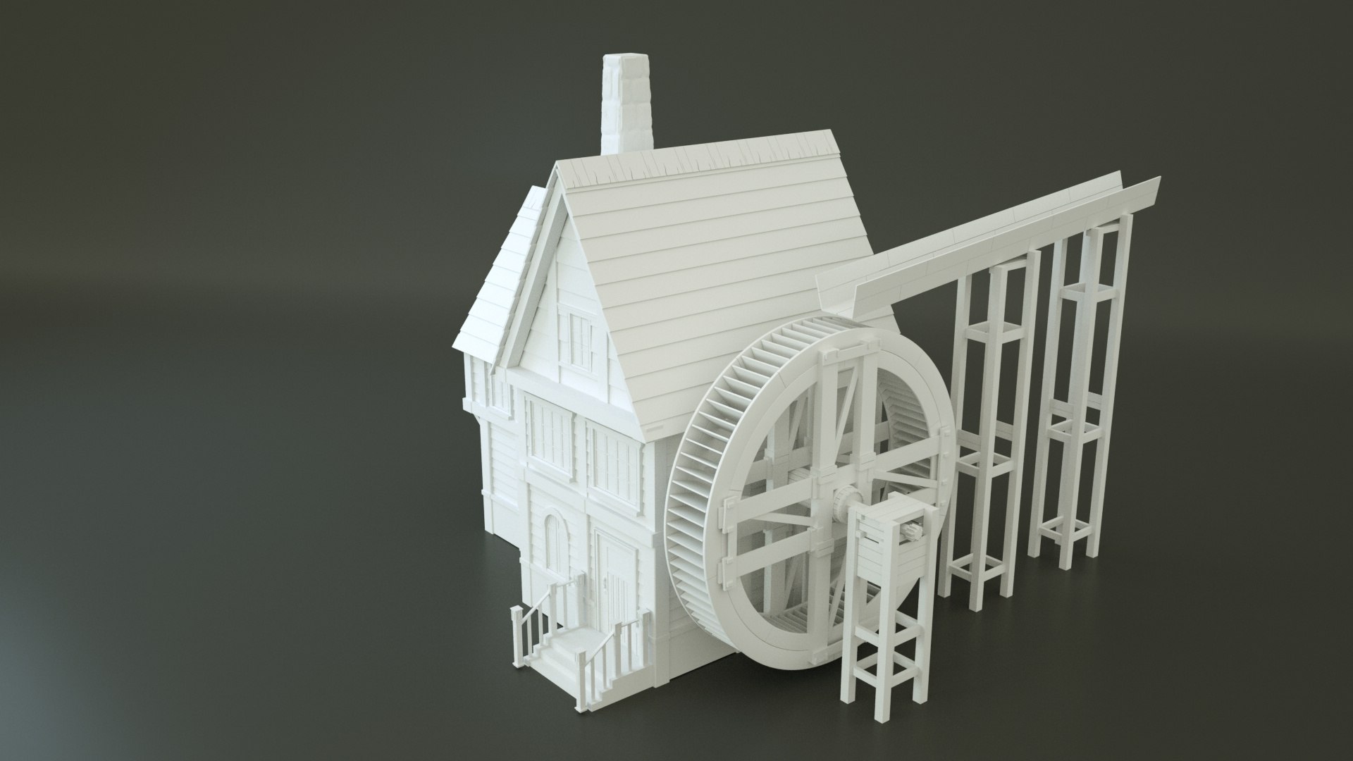 Watermill 3d Model 3D Model - TurboSquid 2220261