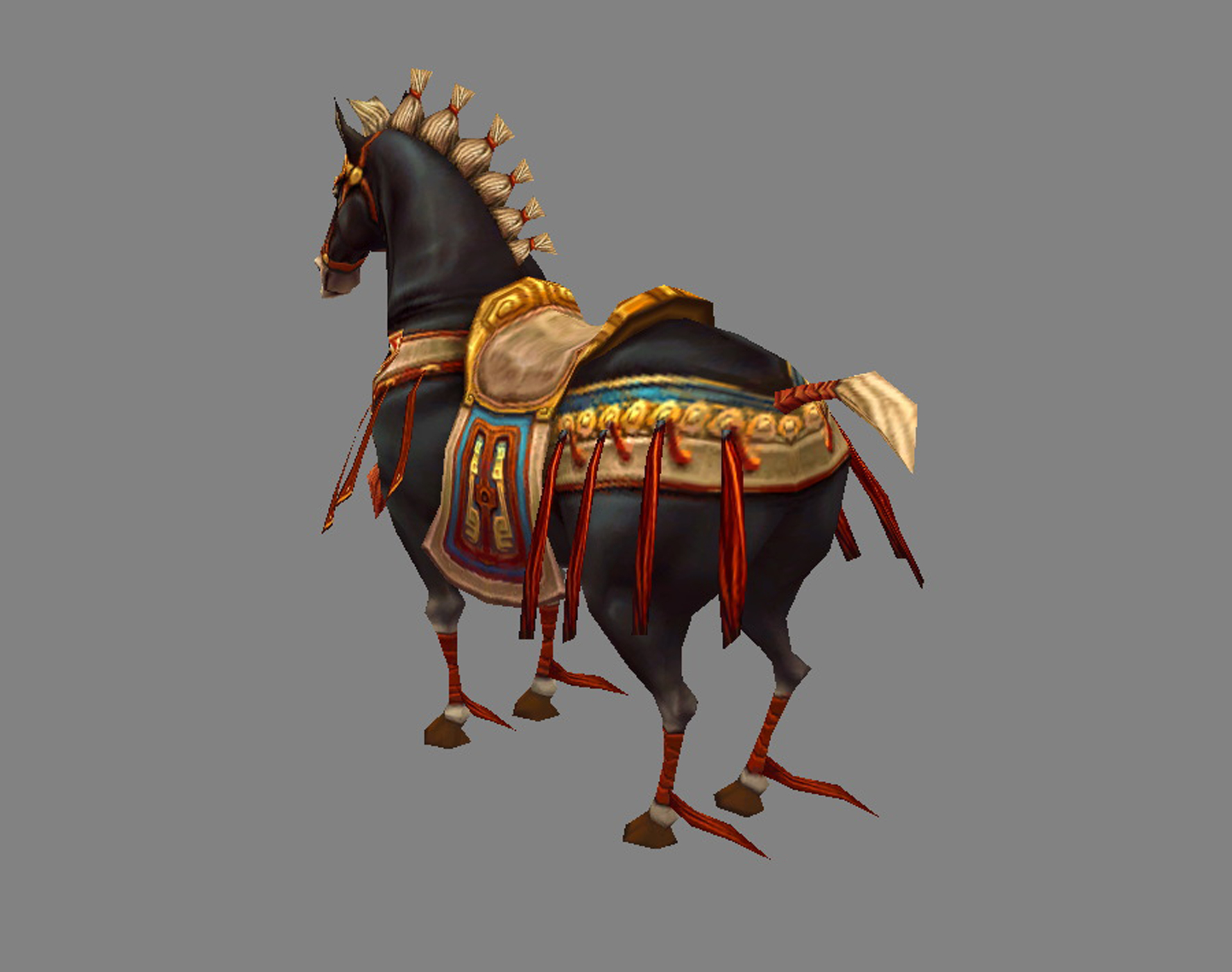 Cartoon Mount - Ancient War Horse model - TurboSquid 1732778