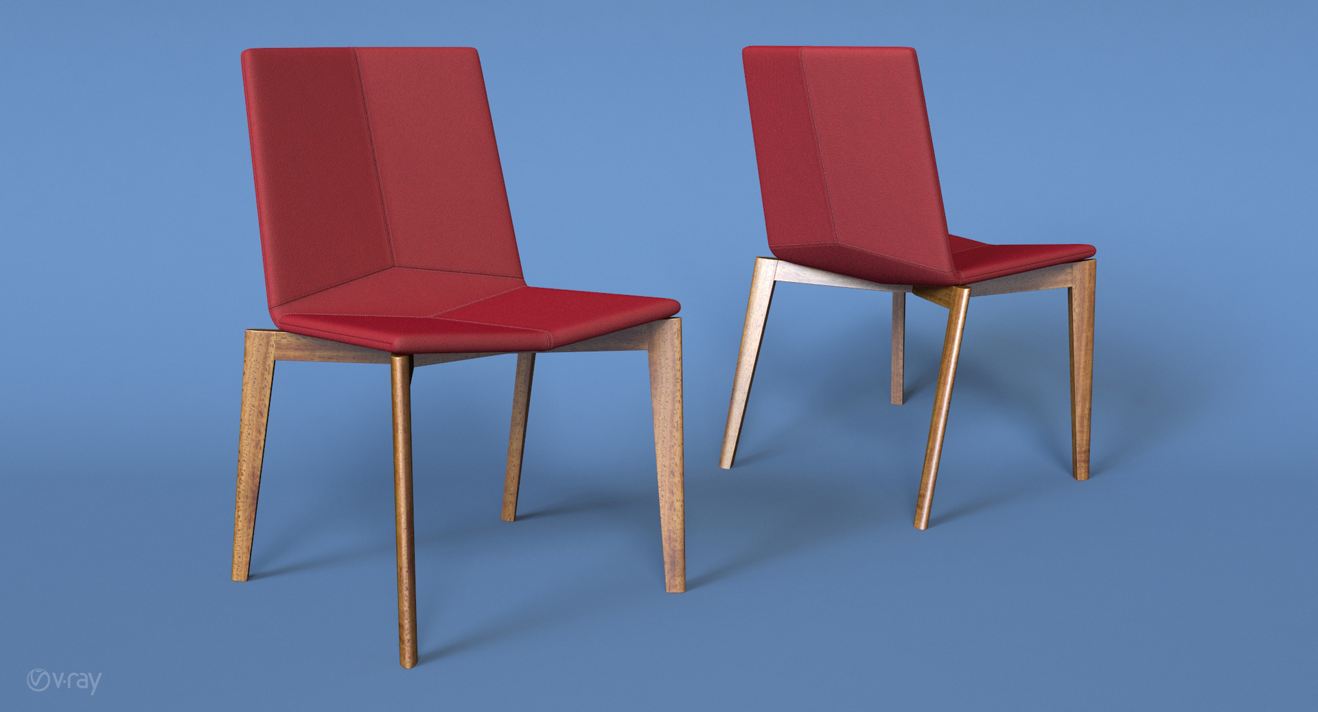 max davis rhombus armless chair
