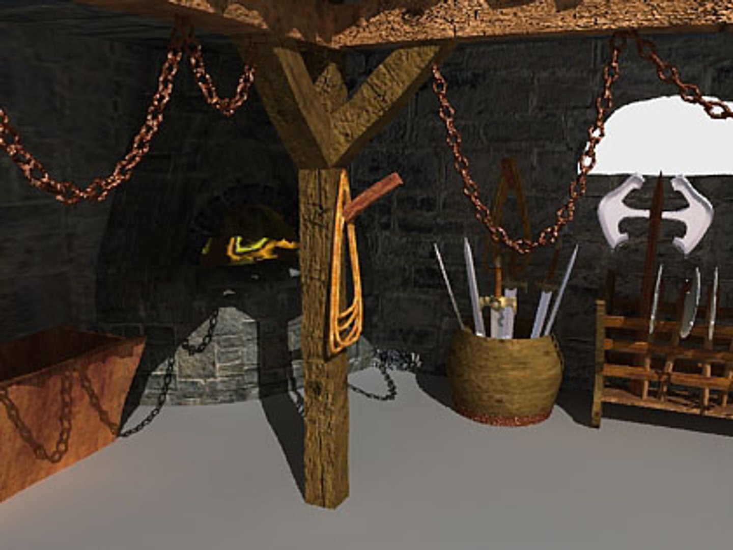 3d Medieval Iron-works Realistic Model