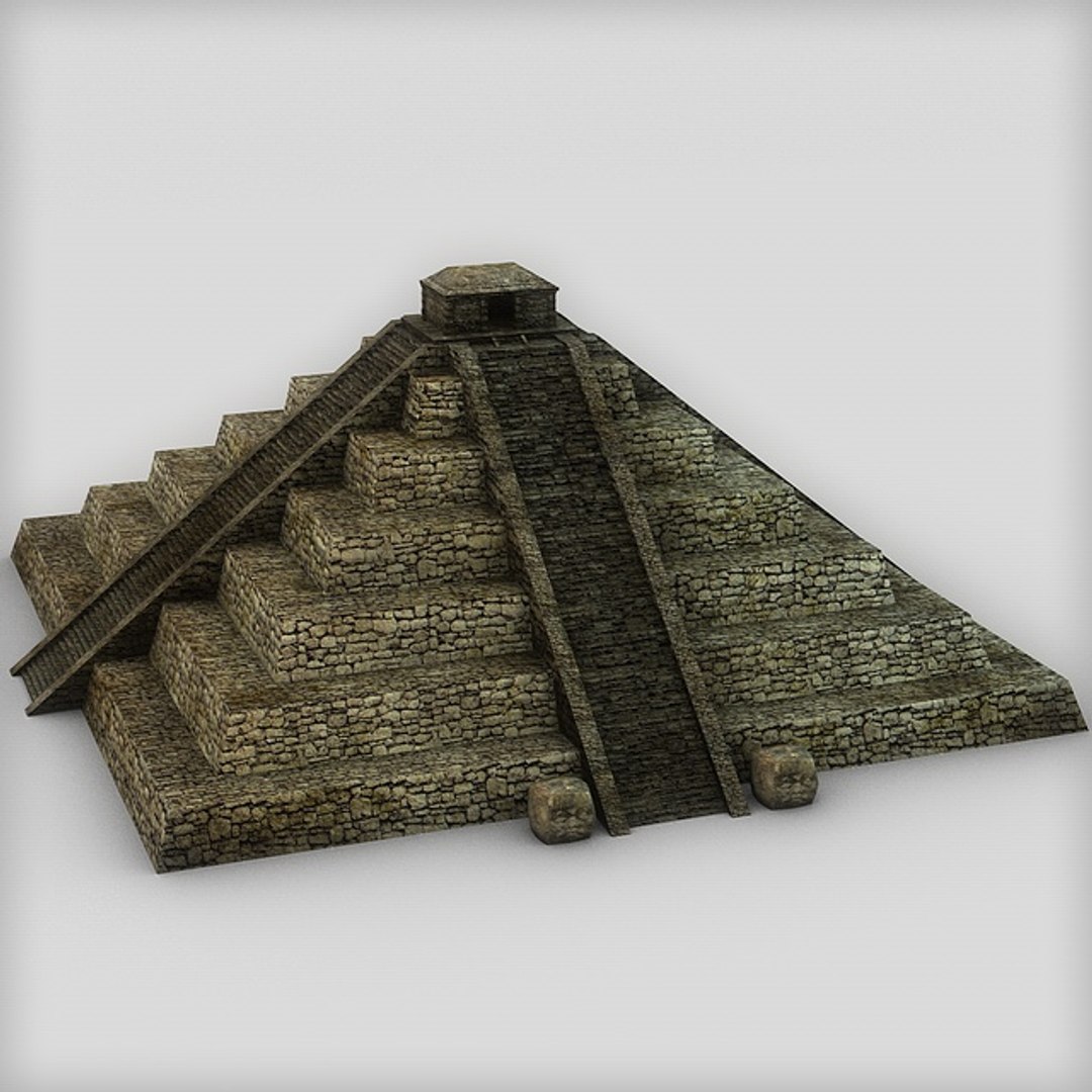 3d model ancient stone pyramid