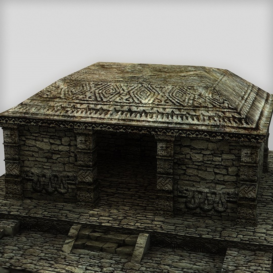 3d model ancient stone pyramid
