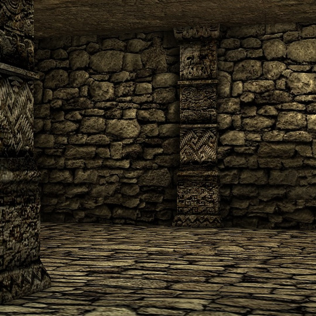 3d model ancient stone pyramid