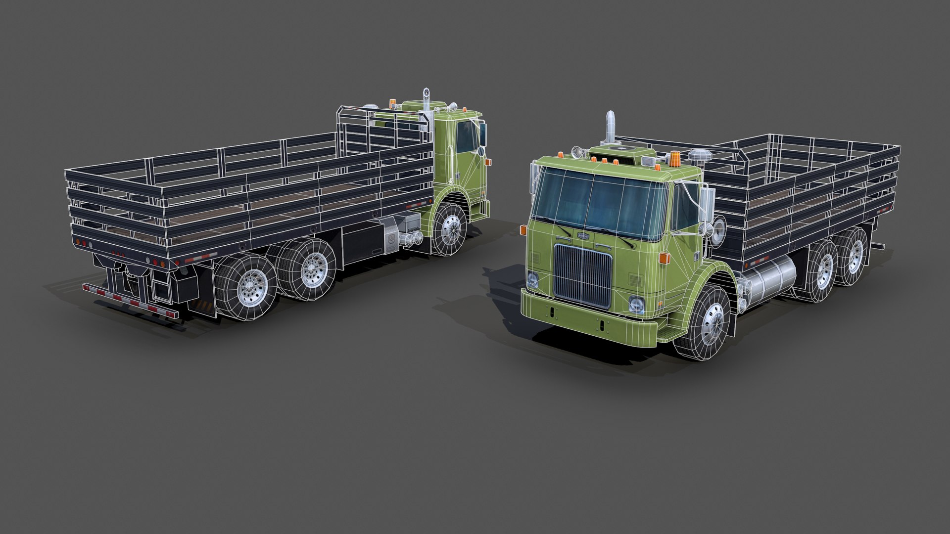 3D Autocar WX64 1998 Flatbed S01 - TurboSquid 2178593