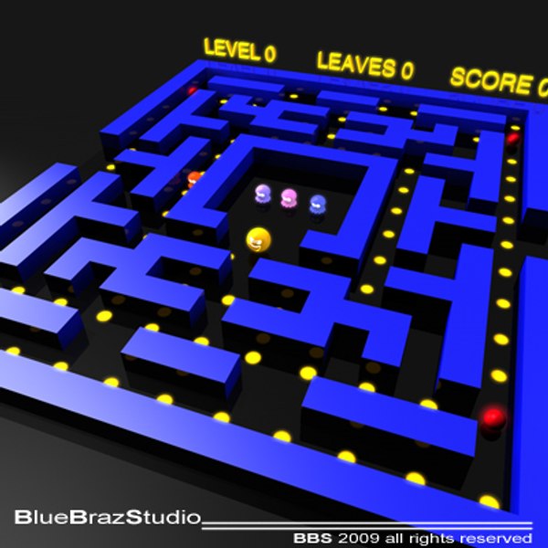 3d pacman arcade