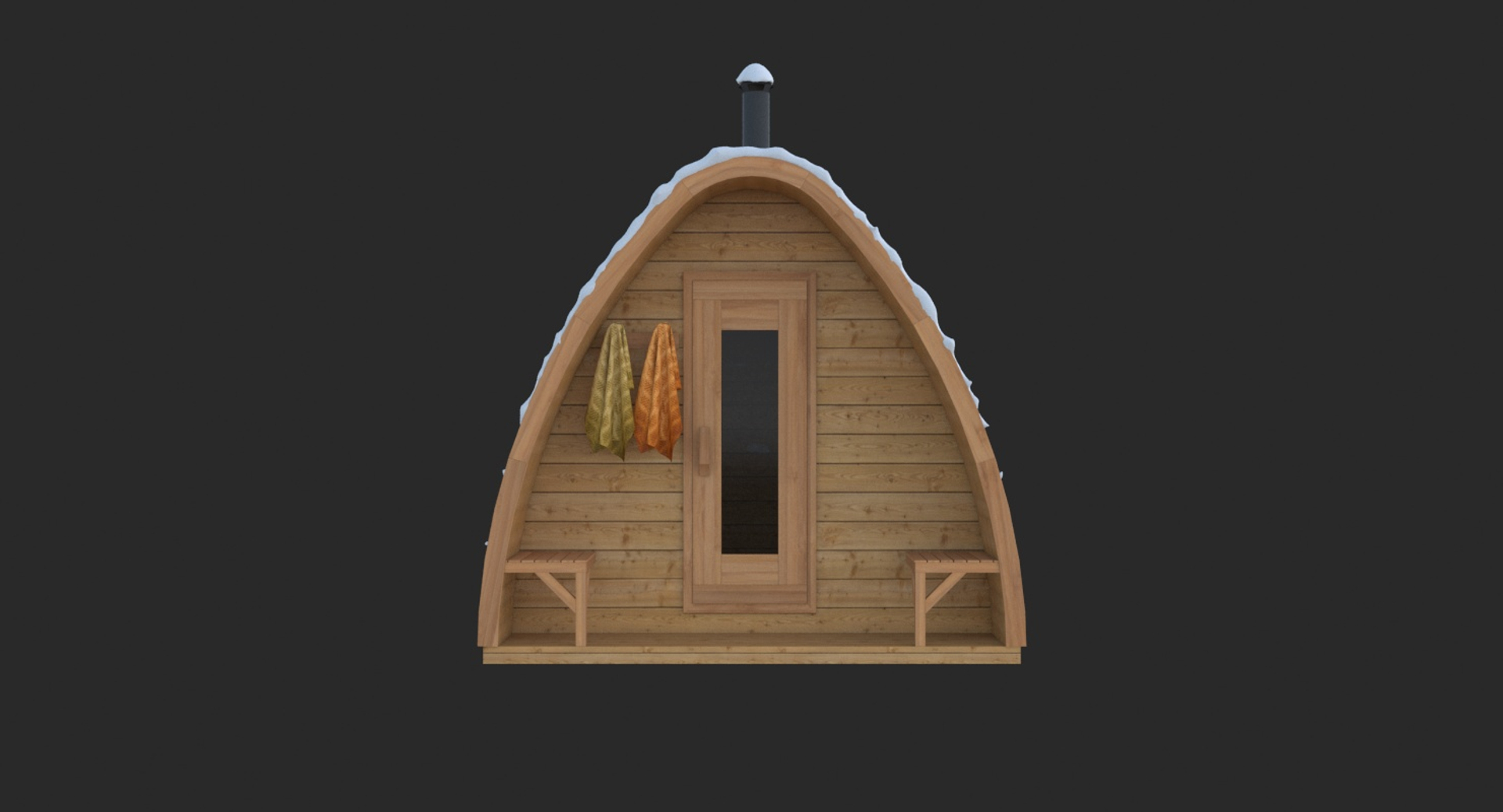 Sauna Pod 3D Model - TurboSquid 1401181
