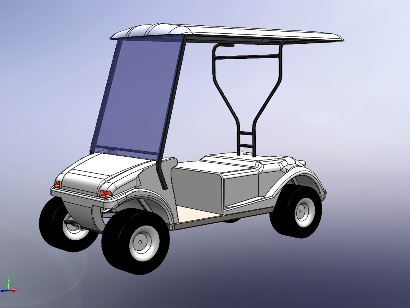 3D GOLFCART BUGGY CAR GOLF CART VEHICLE PATREV Model - TurboSquid 2210607