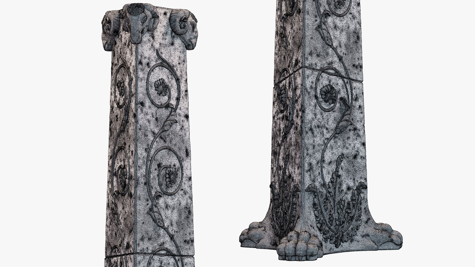 NEO-CLASSICAL MARBLE COLUMN Model - TurboSquid 2397847