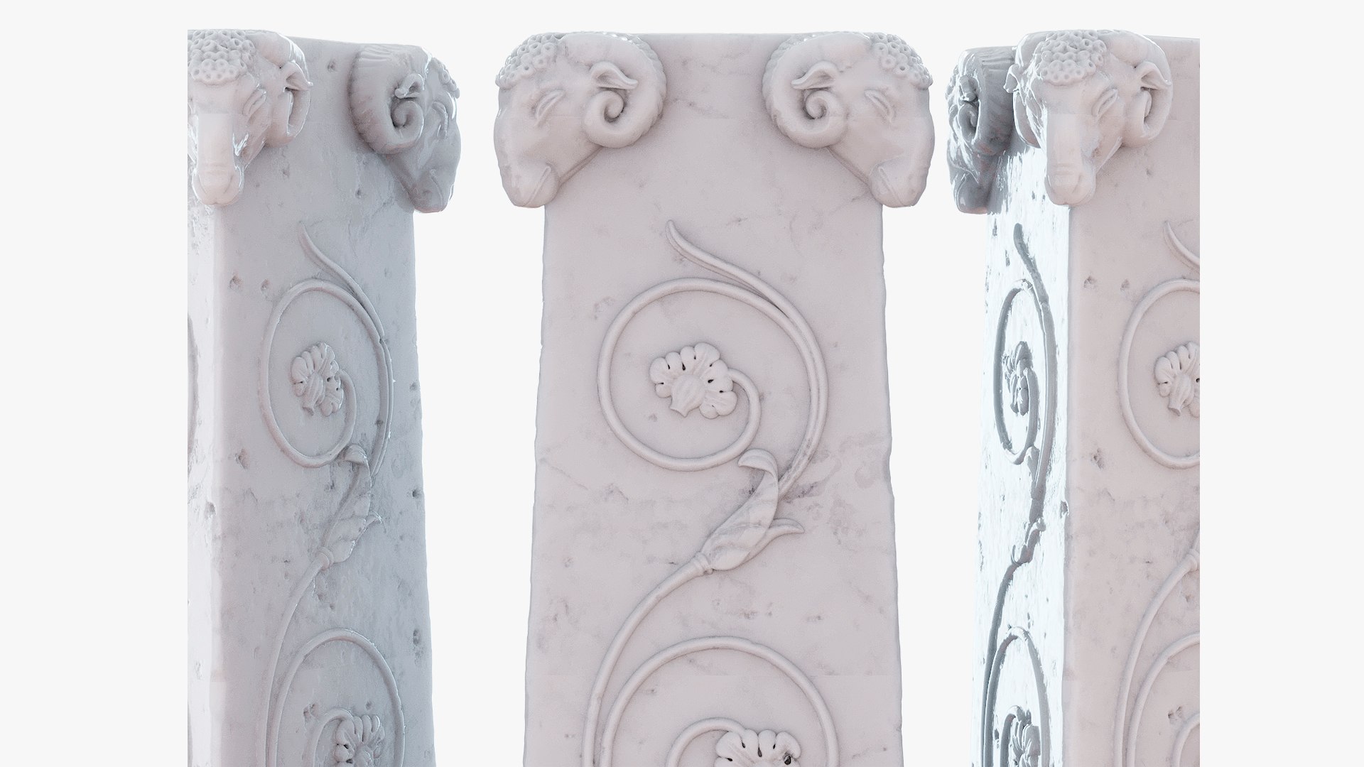 NEO-CLASSICAL MARBLE COLUMN Model - TurboSquid 2397847