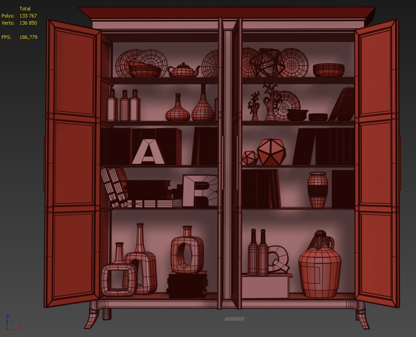 Cupboard Prestige 3D Model - TurboSquid 1475599