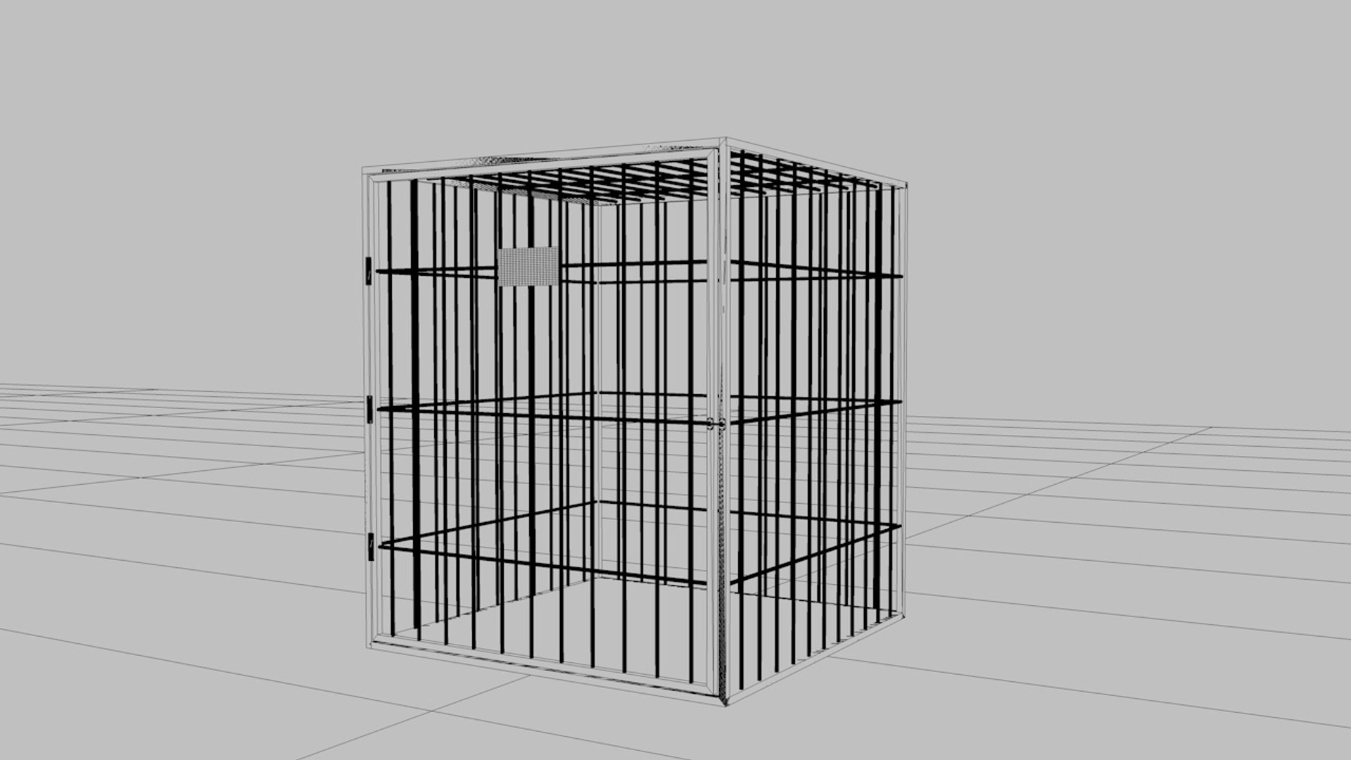cage modeled fbx
