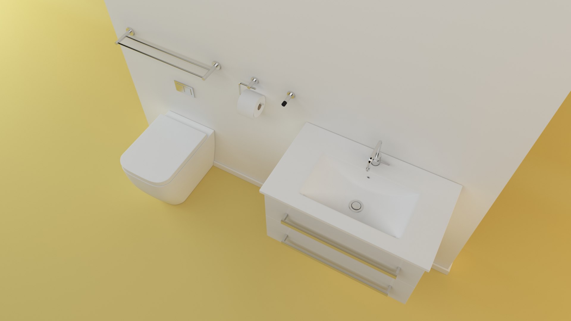 Toilet Set 3d Model