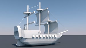 3d Model Pirate Ship