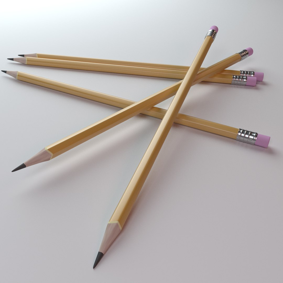 Pencil Office 3D Model - TurboSquid 1247601