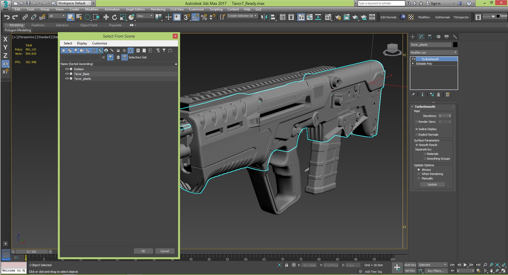3D Iwi Tavor 7 - TurboSquid 1281694