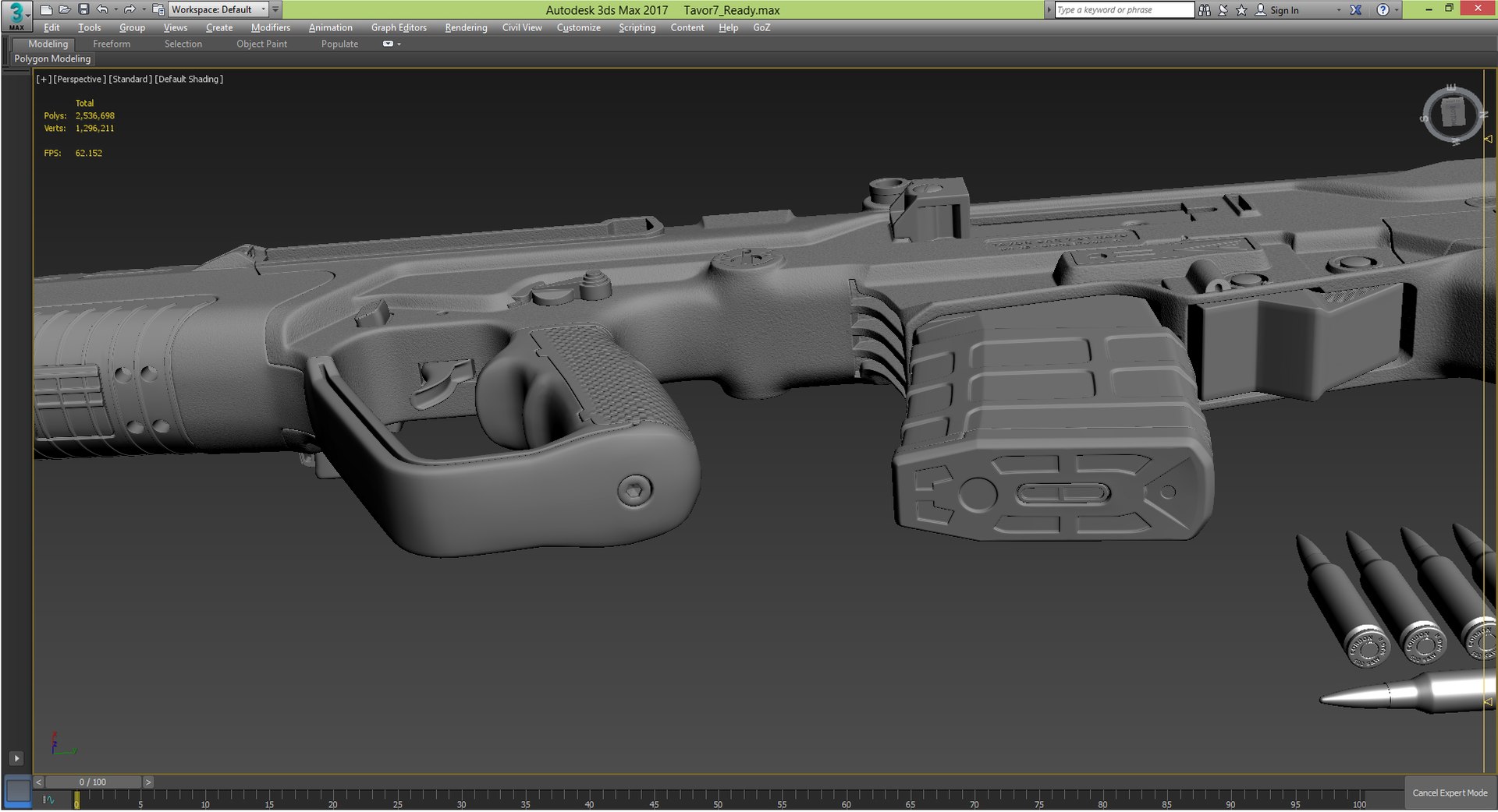 3D Iwi Tavor 7 - TurboSquid 1281694