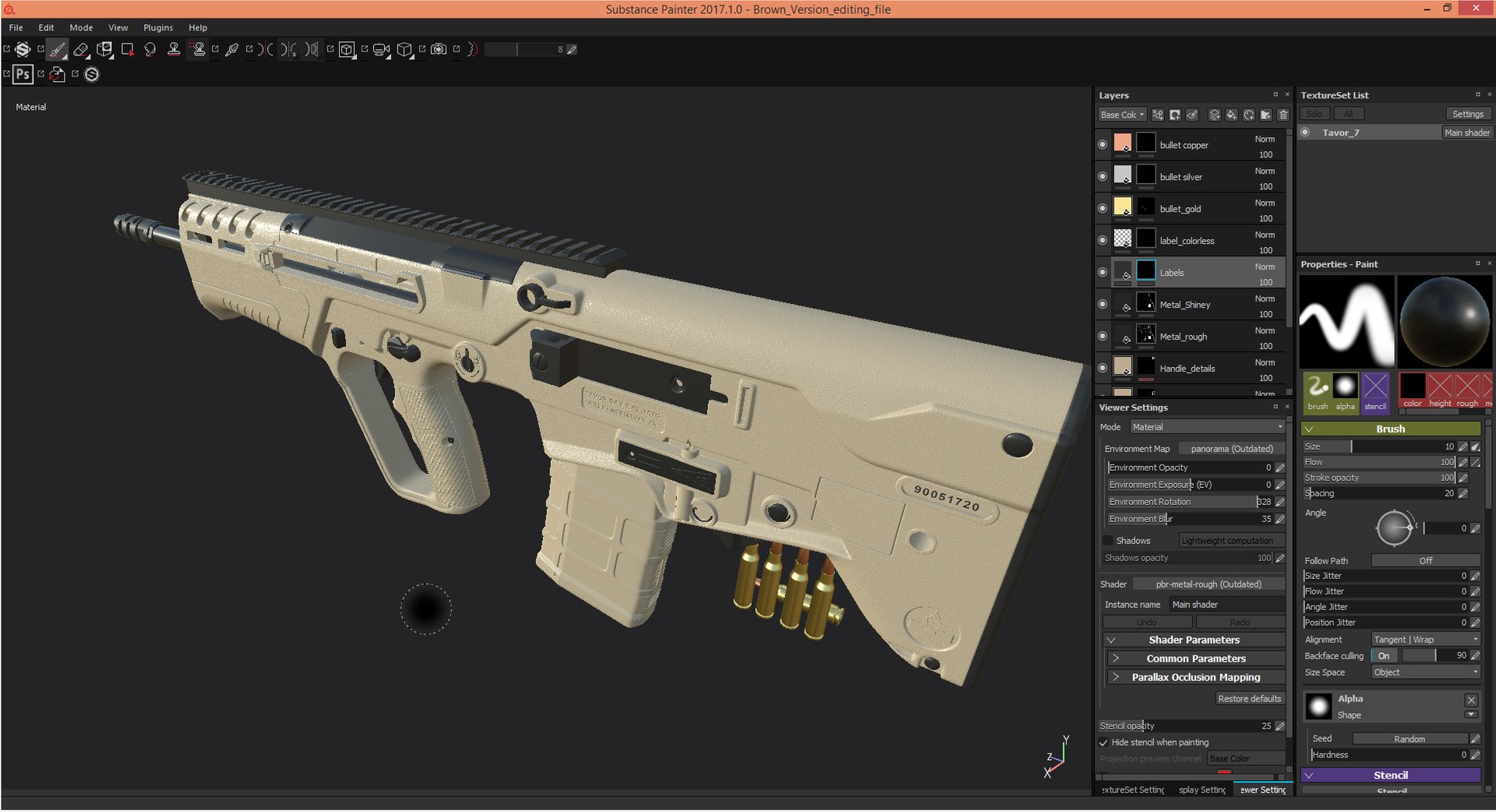 3D Iwi Tavor 7 - TurboSquid 1281694