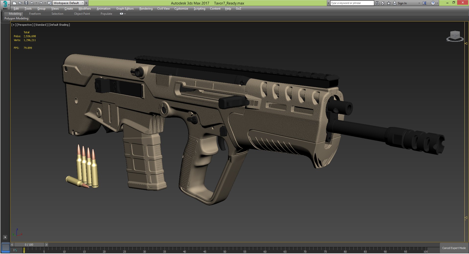 3D Iwi Tavor 7 - TurboSquid 1281694