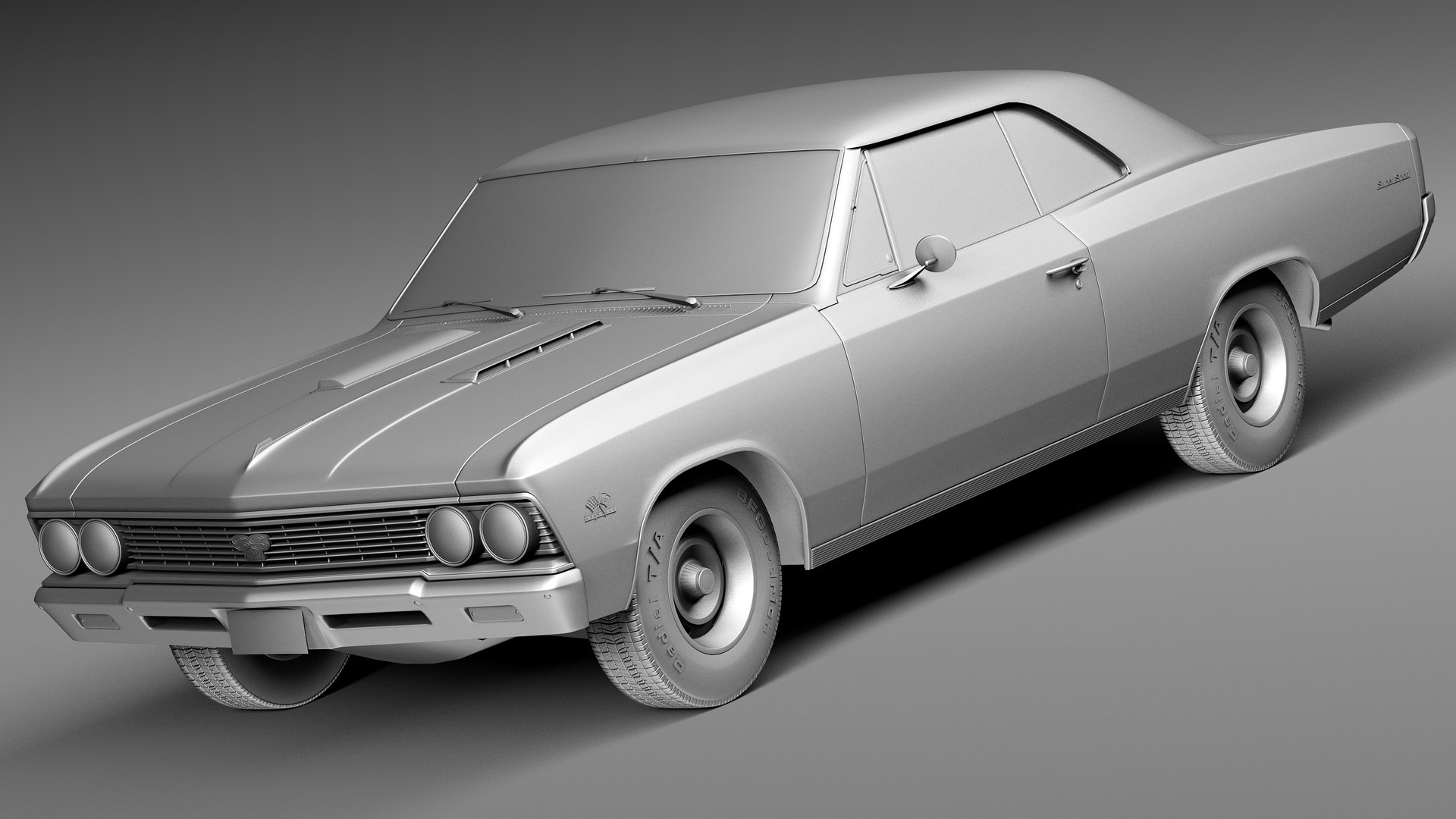 3d Model 1966 Chevrolet Ss
