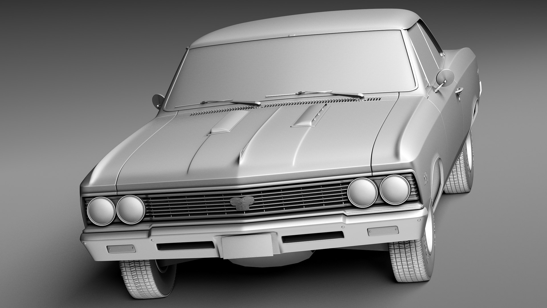 3d Model 1966 Chevrolet Ss