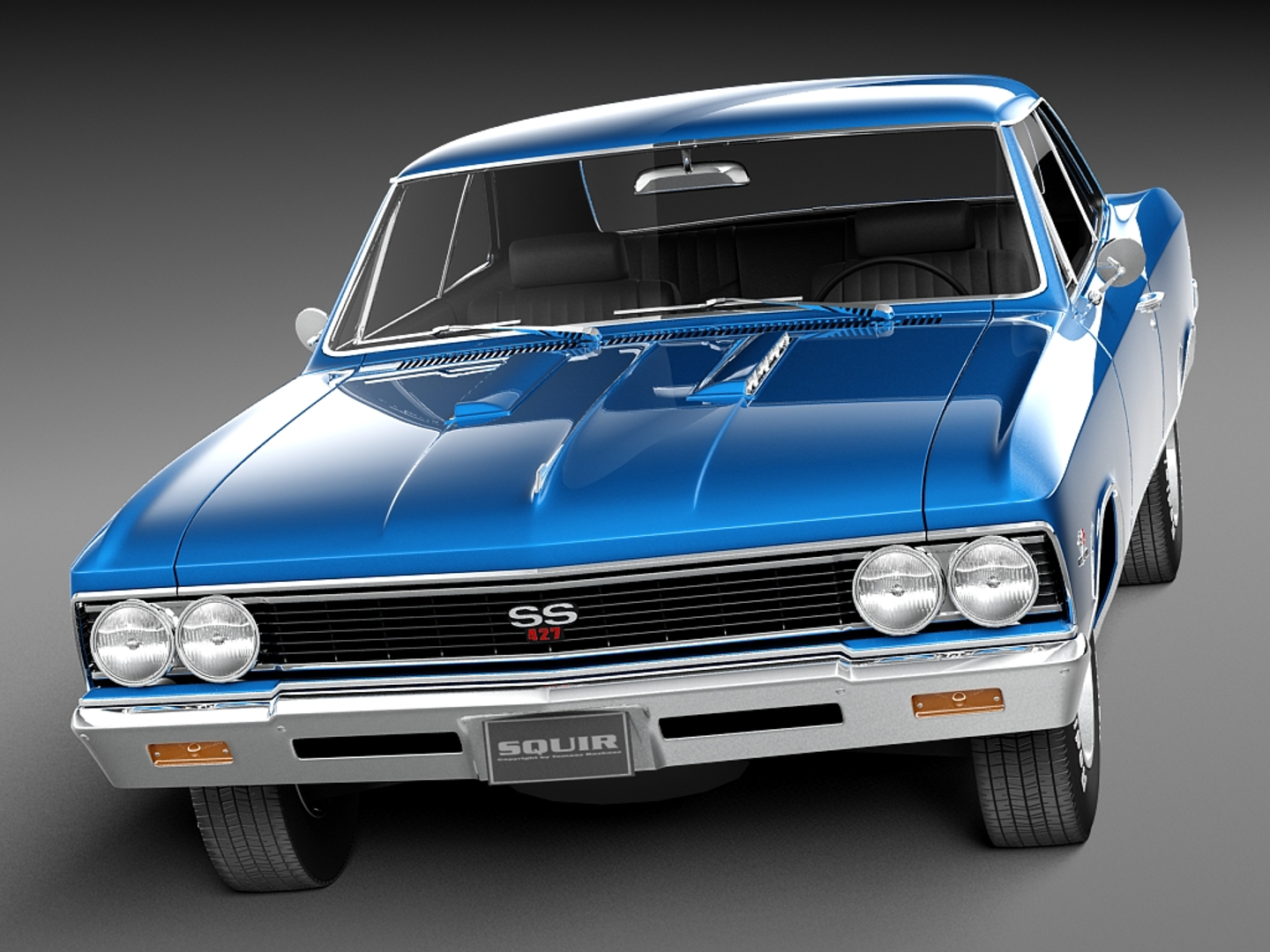3d model 1966 chevrolet ss