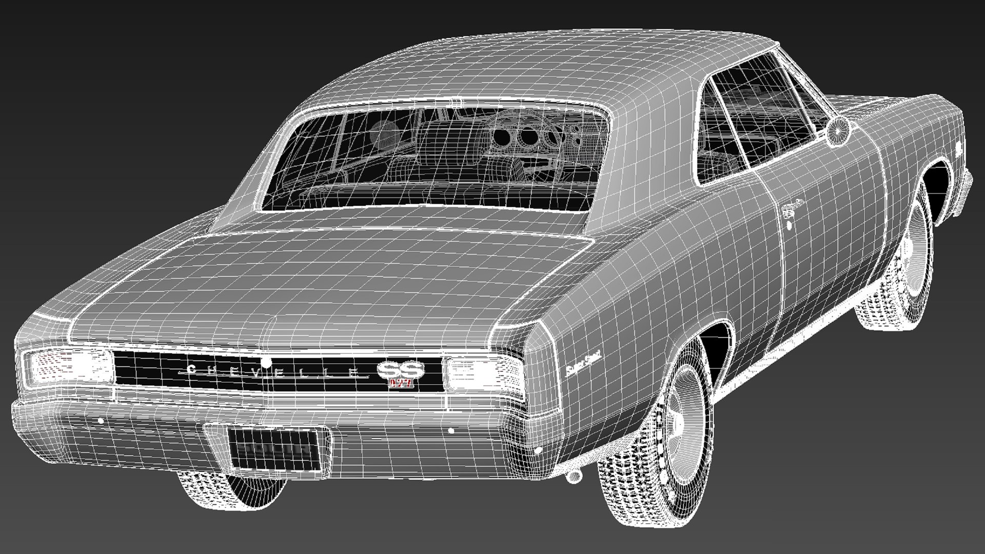 3d Model 1966 Chevrolet Ss