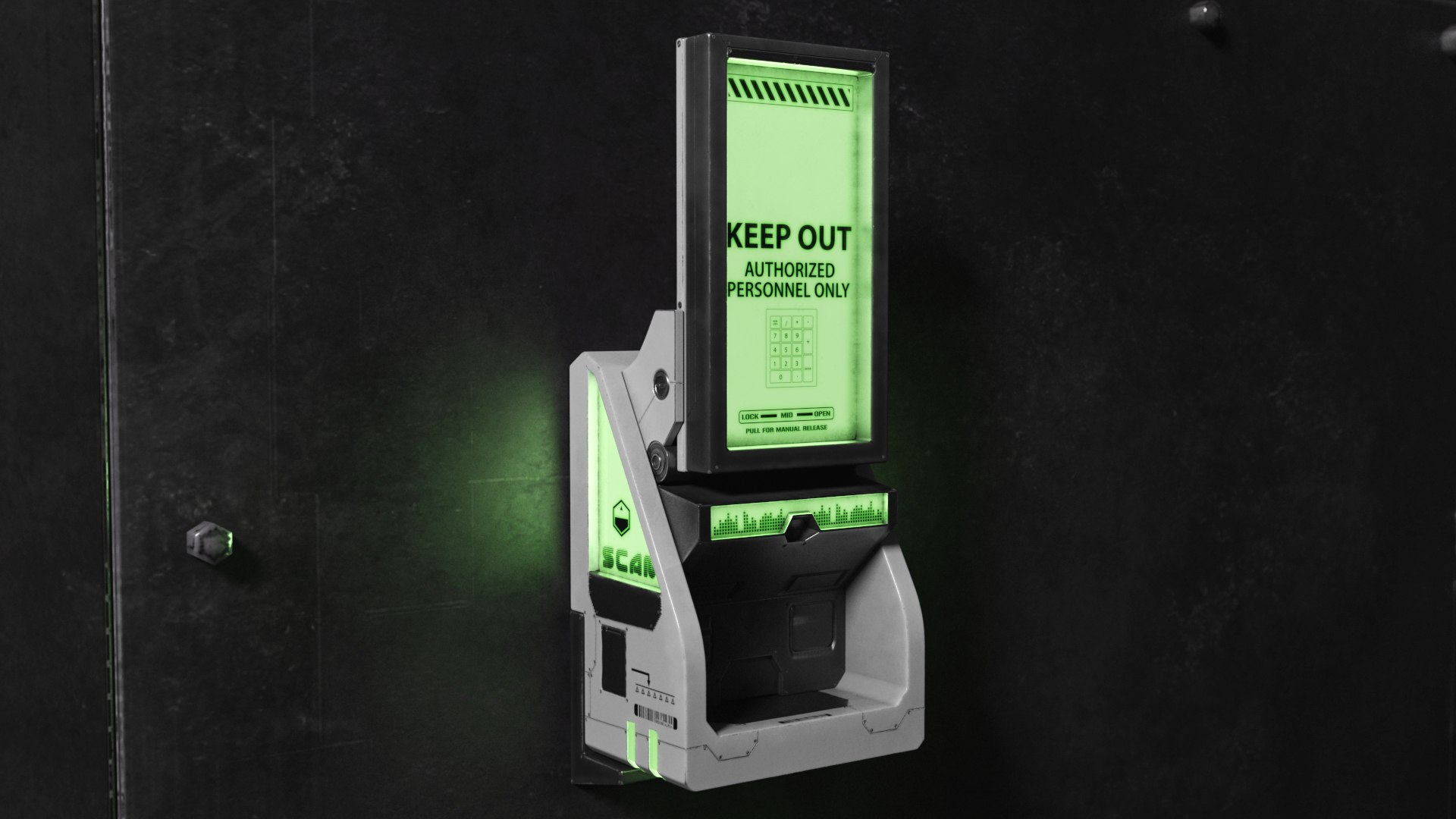 3D Model Sci Fi Scanner Display V4 - TurboSquid 2110034