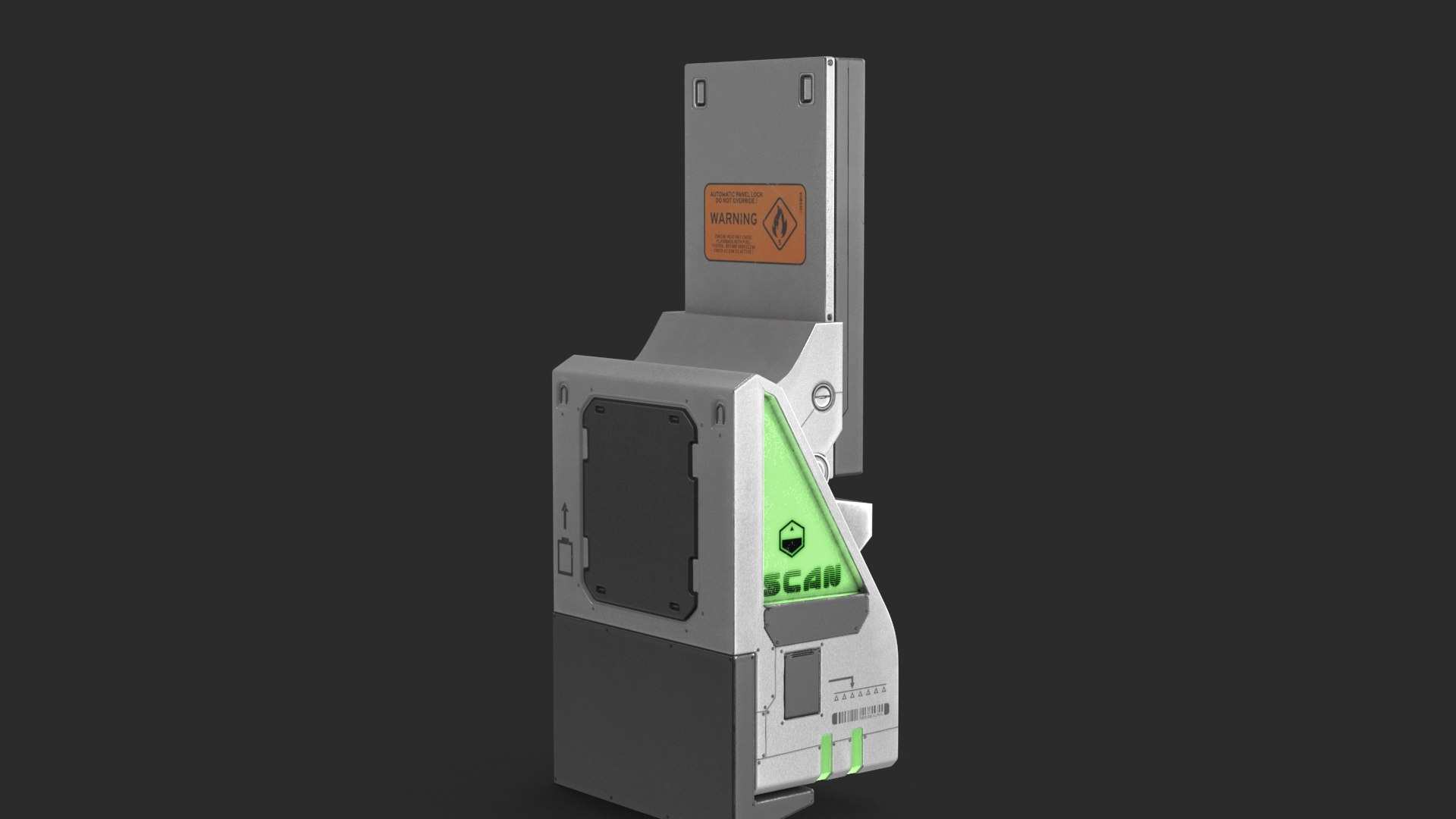 3D Model Sci Fi Scanner Display V4 - TurboSquid 2110034